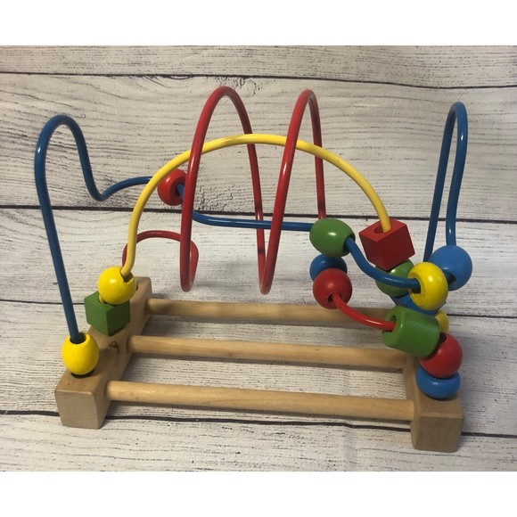 beluga | Toys | Beluga Baby Wooden Bead Maze | Poshmark